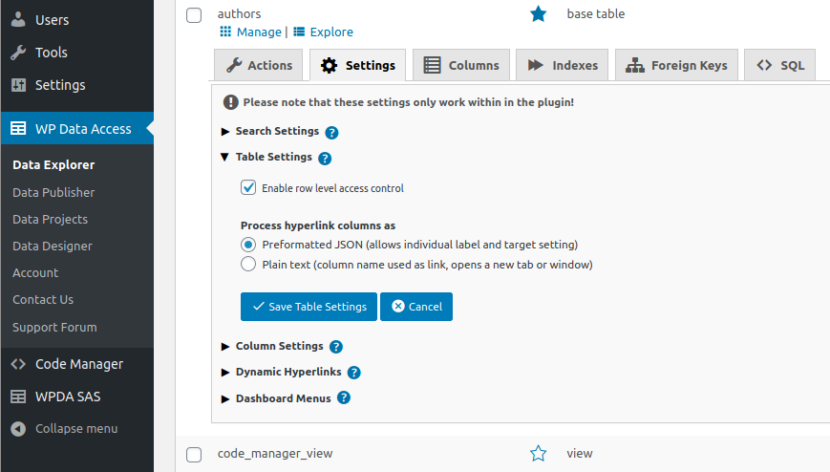 row-level-access-control | WP Data Access