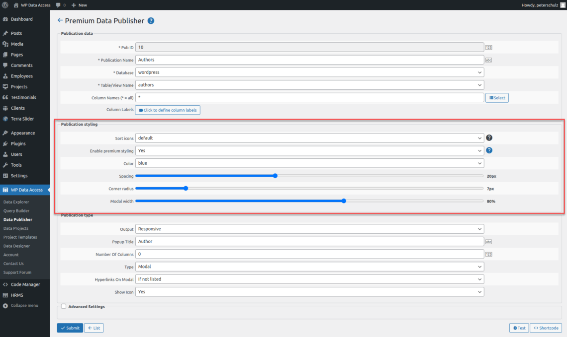 data-tables-premium-styling | WP Data Access