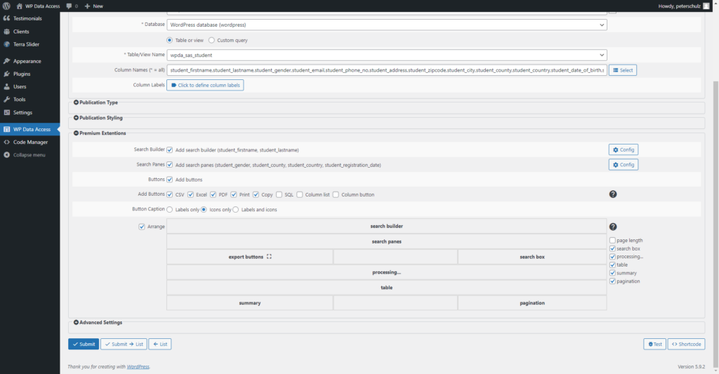 Extension Manager | WP Data Access