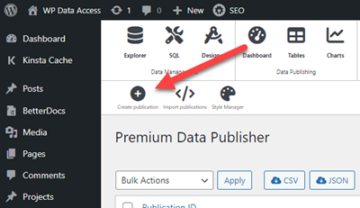 Style Manager Icon | WP Data Access